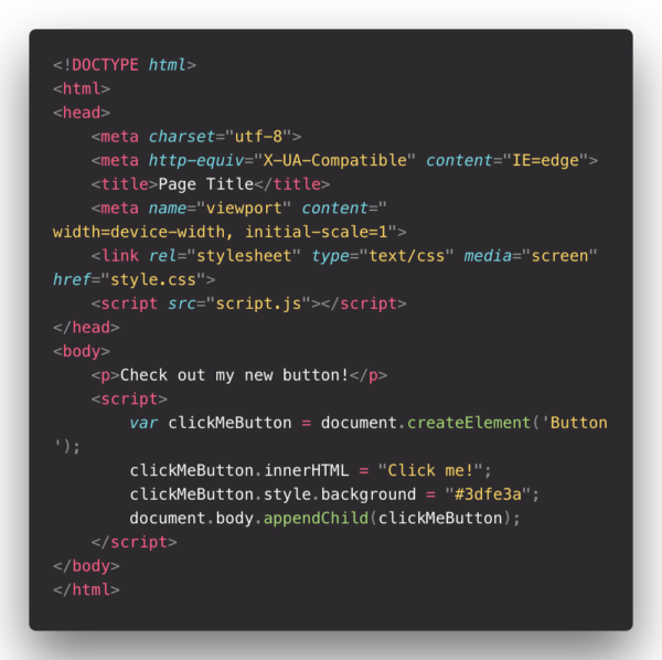 Javascript In Practice Create Dynamic Buttons With Javascript Html And Css Learn To Code